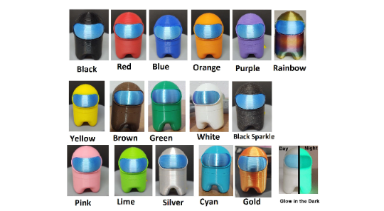 Transforming Crewmate and Ghost - 3D Printed Magnetic – Idaho 3D ...