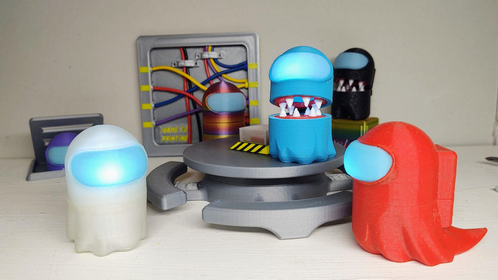 Transforming Crewmate and Ghost - 3D Printed Magnetic – Idaho 3D ...